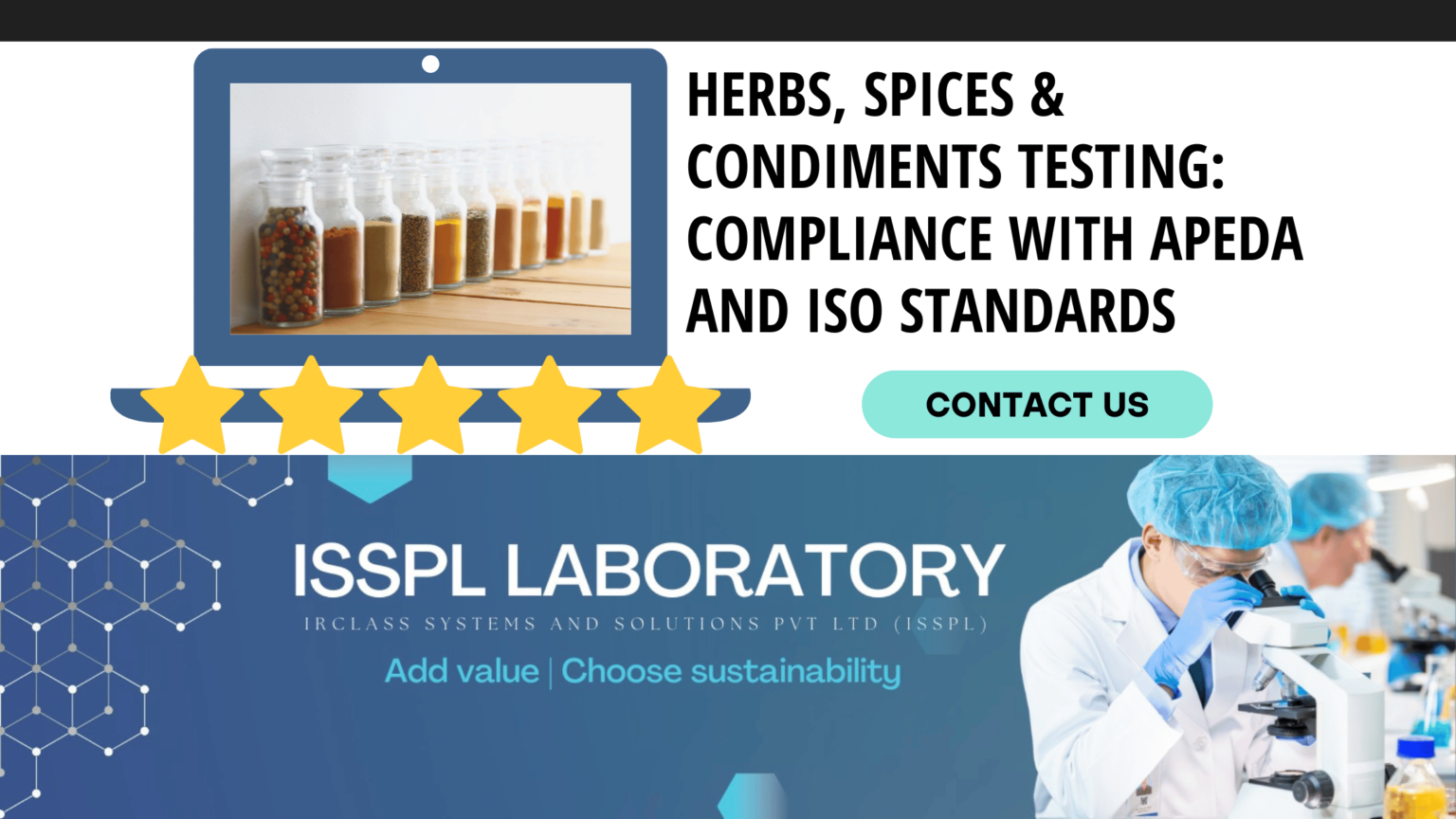 Herbs, Spices & Condiments Testing: Compliance with APEDA and ISO Standards